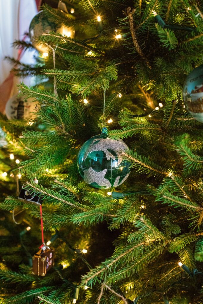 Travel Theme Christmas Tree | All Things Kate